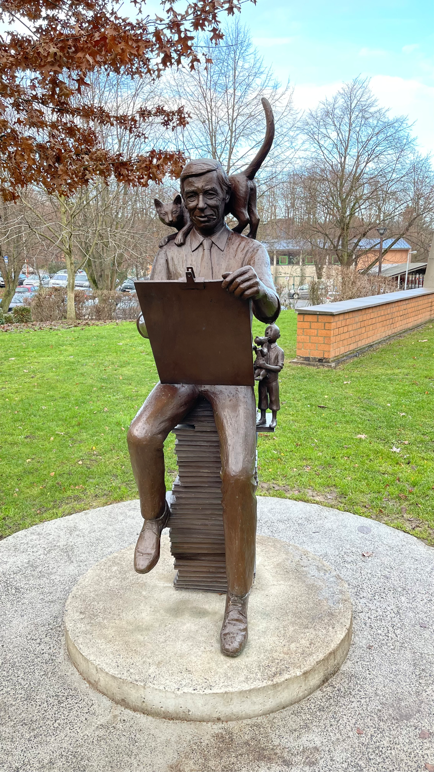 La sculpture d’Hergé par Tom Frantzen - The Explorers